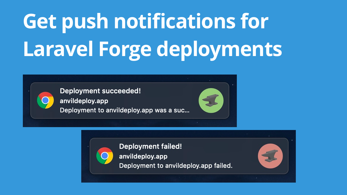 Get Push Notifications For Laravel Forge Deployments • Ben Sampson • Web Designer And Developer 